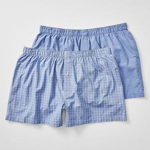 Maxx Plus 2 Pack Woven Boxers - Blue | Target Australia