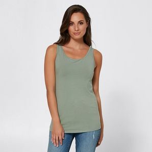 Casual Tank Top - Sage Green | Target Australia