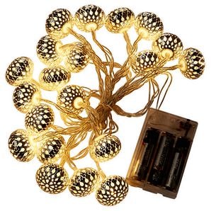 20 LED Metal Ball Lights | Target Australia