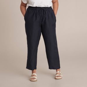 Curve Linen Blend Jogger Pants | Target Australia