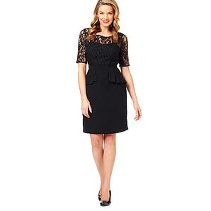 Limited Editions Lace Bodice Peplum Dress | Target Australia