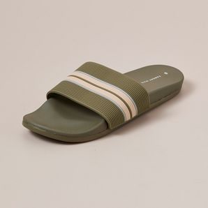 Mens Stu Stripe Slides | Target Australia