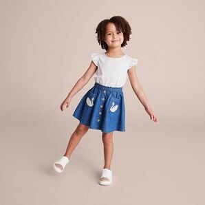 Embroidered Swan Skirt | Target Australia