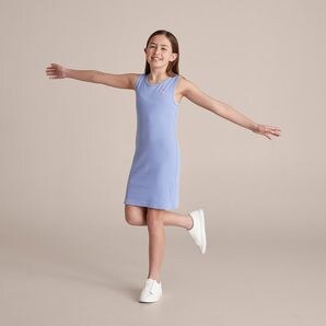 WX255630_01 S23 SL RIB TANK DRESS BLUE | Target Australia