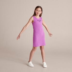 WX255630_02 S23 SL RIB TANK DRESS PURPLE | Target Australia