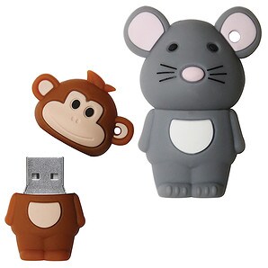 Novelty 2 Pack 8GB USB Bundle - Monkey + Mouse | Target Australia