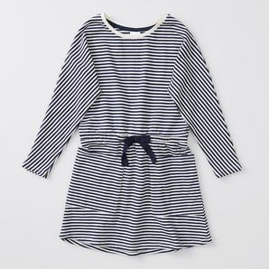 Long Sleeve Striped Dress - Navy Blue | Target Australia
