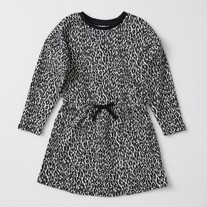 Leopard Print Knit Dress - Black/White | Target Australia