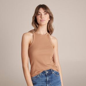 Organic Cotton Racer Front Tank Top | Target Australia