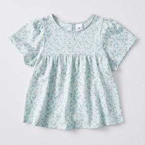 Short Sleeve Floral Smock - Light Blue | Target Australia