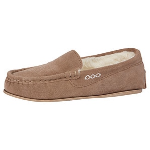 Portia Suede Moccasin Slippers | Target Australia