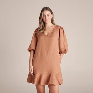 Preview Linen Blend Mini Dress | Target Australia
