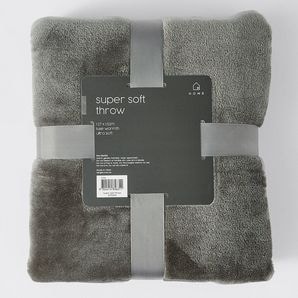 Super Soft Throw - Grey | Target Australia