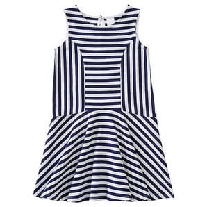 Sleeveless Stripe Panel Dress | Target Australia