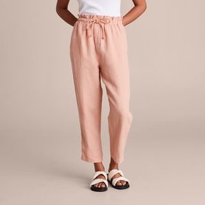 European Linen Tapered Pants | Target Australia