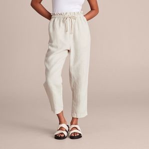 European Linen Tapered Pants | Target Australia