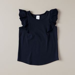 Frill Embroidered Tank | Target Australia