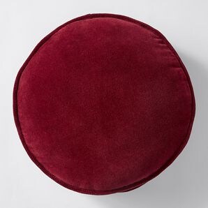 Round Velvet Cushion - Plum | Target Australia