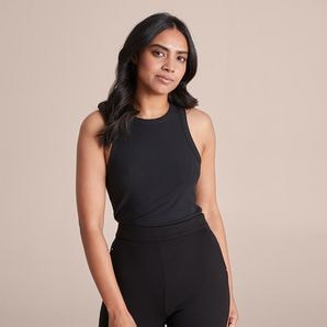 Dannii Minogue Petites Rib Racer Tank Top | Target Australia