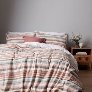 Darius Multi Stripe Quilt Cover Set - Double Bed | Target Australia