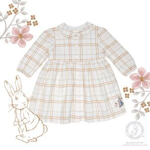 Peter Rabbit Baby Check Flannel Dress | Target Australia