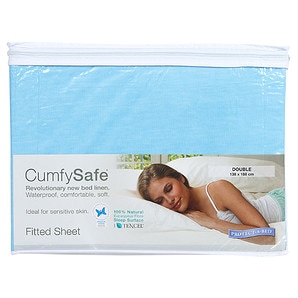 Protect-A-Bed Fitted Sheet Protector - Blue | Target Australia