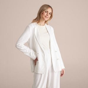 Lily Loves Linen Blend Double Breasted Blazer | Target Australia