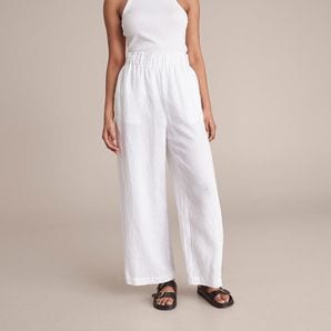 European Linen Wide Leg Pants | Target Australia