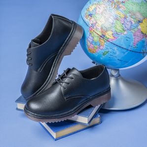 Kids Gro Shu Leather Smooth Lace-Up School Shoes | Target Australia