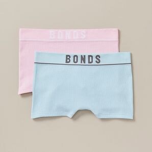 2 Pack Bonds Retro Rib Shortie | Target Australia