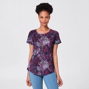 Active Raglan Sleeve Micro Mesh T-Shirt - Jordana Print | Target Australia