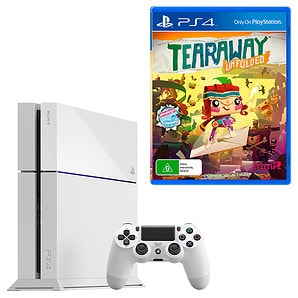PlayStation® 4 500GB Console & Tearaway Unfolded Bundle - White ...