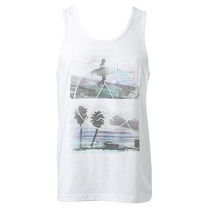 Men's Surf Print Singlet - White | Target Australia