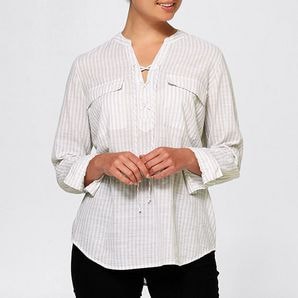 Lace-Up Shirt | Target Australia