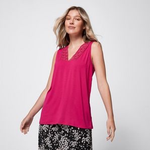 Lace Trim Tank Top | Target Australia