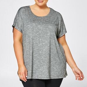 Belle Curve Active Cross Back T-Shirt | Target Australia