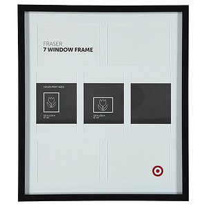 Fraser Multi-Aperture 7 Window Frame - Black | Target Australia