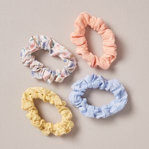 4 Pack Floral Scrunchies | Target Australia