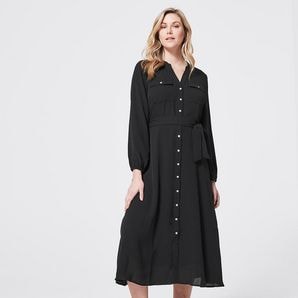 Soft Shirt Dress - Black | Target Australia
