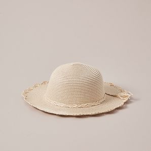 Kids Crochet Trim Straw Hat | Target Australia