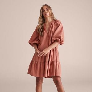Tiered Shirt Dress | Target Australia