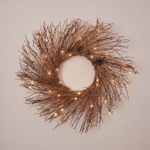 Halloween Rattan LED Wreath | Target Australia