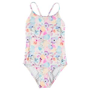 Girls' One Piece Shell Print Bathers | Target Australia
