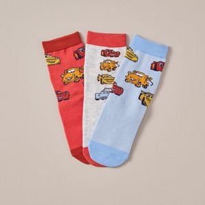 3 Pack Disney Cars Crew Cut Socks | Target Australia
