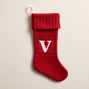 Alphabet Christmas Stocking - v | Target Australia