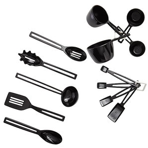 Zak 7 Piece Melamine Utensils Set - Black | Target Australia