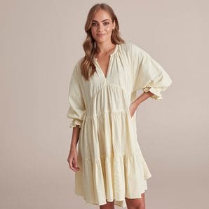 Double Stripe Tiered Mini Dress | Target Australia