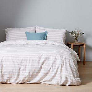 Raven Linen Cotton Quilt Cover Set - Queen Bed | Target Australia