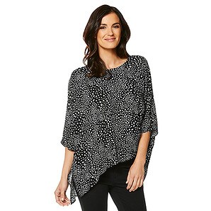 Batwing Poncho - Spot Print | Target Australia