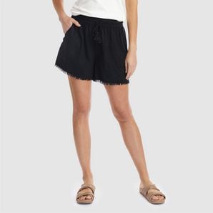 Piping Hot Linen Blend Beach Shorts | Target Australia